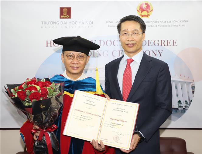 Hanoi University presents Honorary Doctor Degree to Hong Kong ...