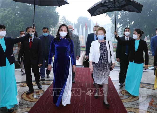 Phó Chủ tịch nước Võ Thị Ánh Xuân tiếp Phó Chủ tịch thứ nhất Quốc hội ...