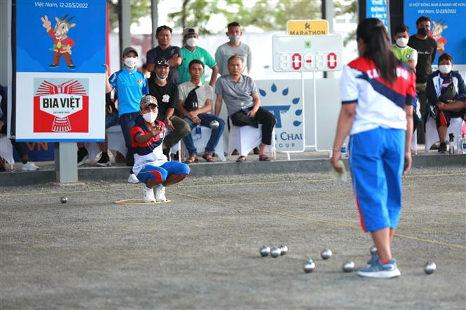 Cambodia wins first gold in pétanque of SEA Games 31 - Tin báo chí