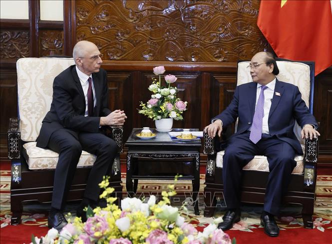 Chủ tịch nước Nguyễn Xuân Phúc tiếp Đại sứ Cộng hoà Croatia Ivan ...