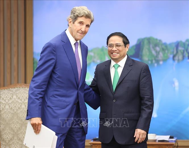 Thủ tướng Phạm Minh Chính tiếp ông John Kerry, Đặc phái viên của Tổng ...