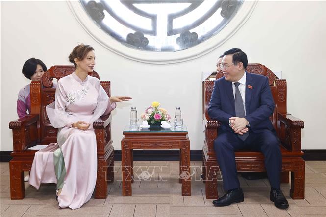 Chủ tịch Quốc hội Vương Đình Huệ tiếp Tổng Giám đốc UNESCO - Ảnh thời ...
