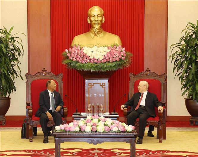 Party chief receives Cambodian National Assembly President - VNA Photos ...