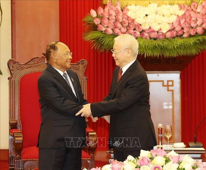Party chief receives Cambodian National Assembly President - VNA Photos ...
