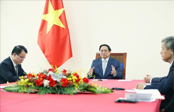 Thủ tướng Phạm Minh Chính điện đàm với Thủ tướng Australia Anthony ...