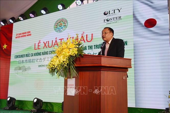 Đắk Lắk: Lễ xuất khẩu container Mắc ca Krông Năng chính ngạch đầu tiên ...