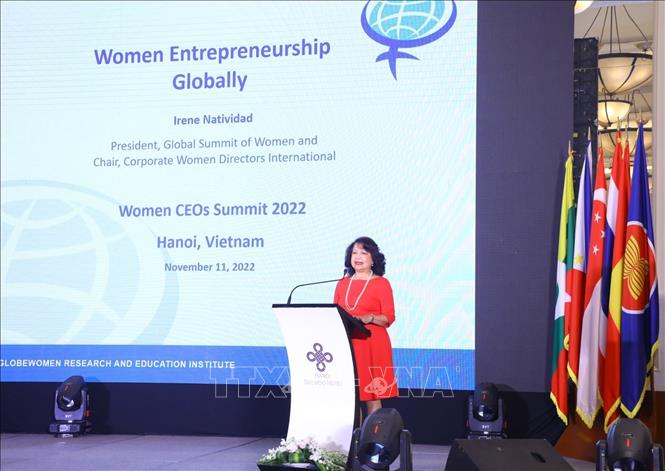 Phó Chủ tịch nước Võ Thị Ánh Xuân dự Hội nghị Thượng đỉnh Doanh nhân nữ ...