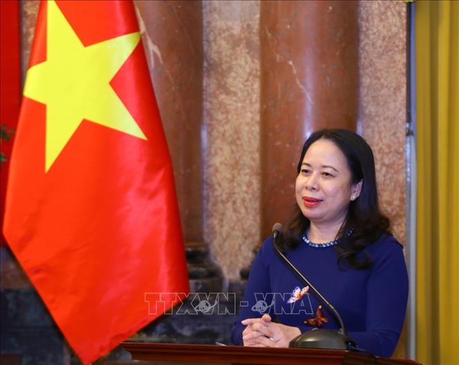 Phó Chủ tịch nước Võ Thị Ánh Xuân gặp mặt Đoàn đại biểu Hội Di sản Văn hóa Việt Nam - Ảnh thời ...