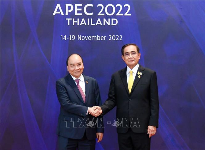 Chủ tịch nước Nguyễn Xuân Phúc dự Phiên họp hẹp lần thứ nhất - Tuần lễ Cấp cao APEC 2022 - Ảnh ...