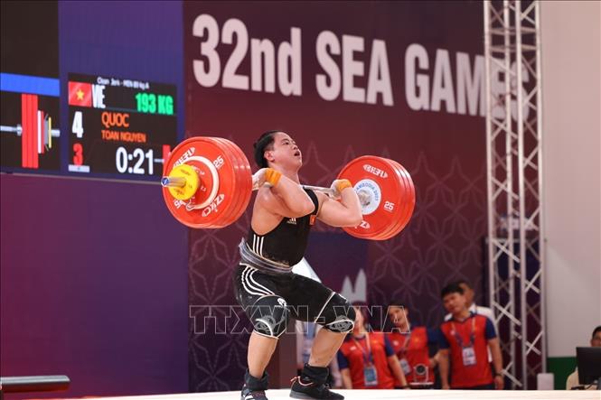 SEA Games 32: Nguyễn Quốc Toàn phá kỷ lục SEA Games môn Cử tạ hạng 89kg nam - Ảnh thời sự quốc ...