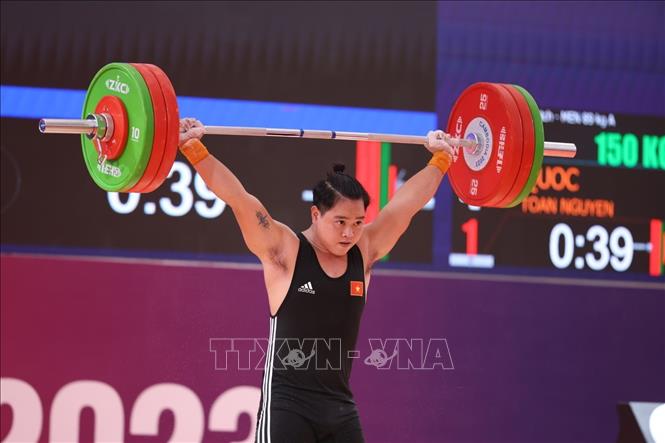 SEA Games 32: Nguyễn Quốc Toàn phá kỷ lục SEA Games môn Cử tạ hạng 89kg nam - Ảnh thời sự quốc ...
