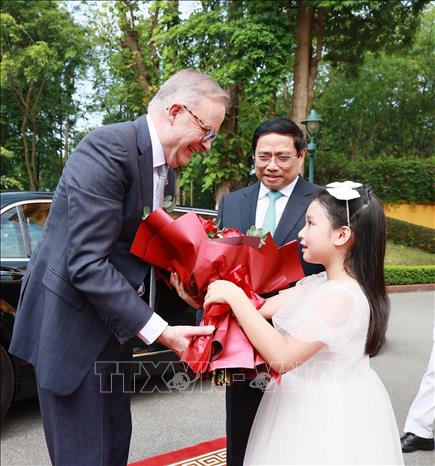 Thủ tướng Phạm Minh Chính chủ trì Lễ đón Thủ tướng Australia Anthony ...
