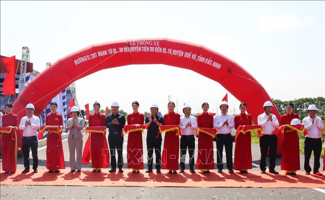 Phó Thủ tướng Trần Hồng Hà dự lễ thông xe đường tỉnh lộ 287 - Ảnh thời ...