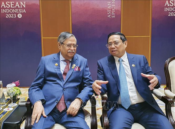 Prime Minister Meets Foreign Un Leaders In Indonesia Vna Photos