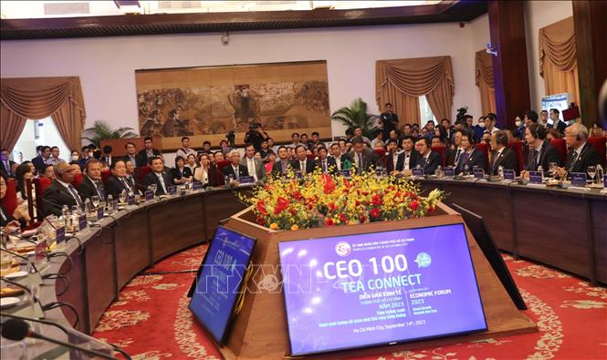 Lãnh đạo Tp. Hồ Chí Minh gặp gỡ các Tập đoàn hàng đầu về phát triển xanh trong “CEO 100 Tea ...