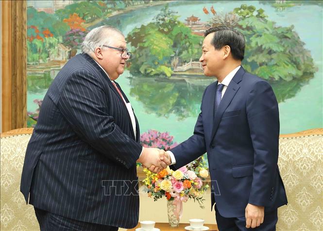 Phó Thủ tướng Lê Minh Khái tiếp Tổng Giám đốc Ngân hàng Thanh toán quốc tế - Ảnh thời sự trong ...