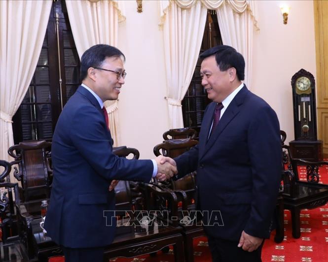 Đồng chí Nguyễn Xuân Thắng tiếp Đại sứ Hàn Quốc tại Việt Nam - Ảnh thời sự trong nước - Nội ...