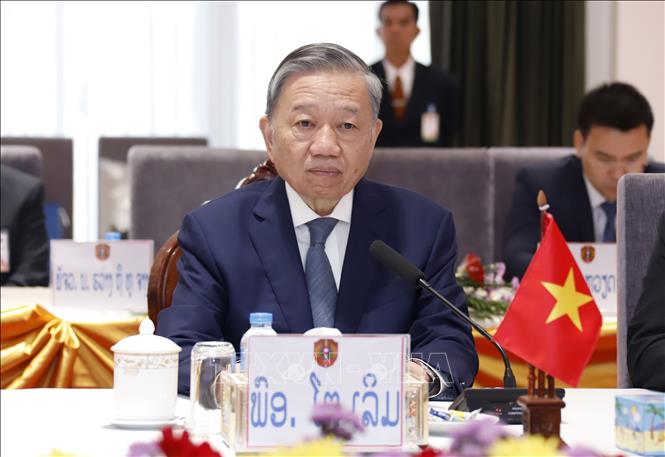 Bộ trưởng Công an Tô Lâm thăm chính thức Lào - Ảnh thời sự quốc tế ...