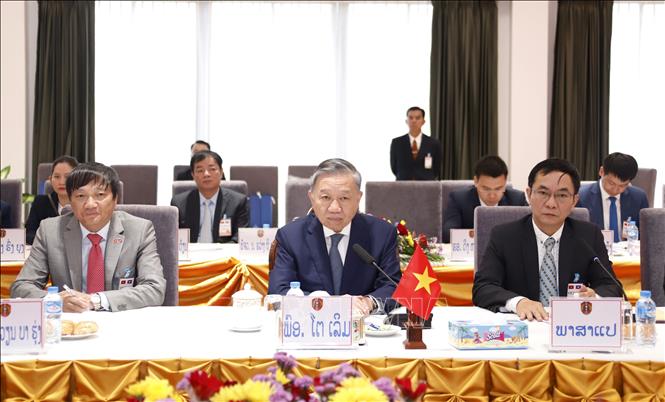 Bộ trưởng Công an Tô Lâm thăm chính thức Lào - Ảnh thời sự quốc tế ...