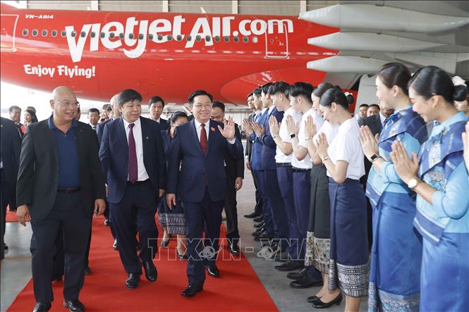 Chủ tịch Quốc hội dự Lễ công bố mở đường bay thẳng TP. Hồ Chí Minh - Vientiane - Ảnh thời sự ...