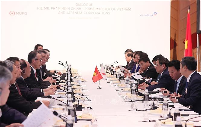 Thủ tướng dự tọa đàm với các tập đoàn kinh tế lớn của Nhật Bản - Ảnh ...