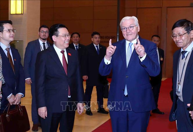 Chủ tịch Quốc hội Vương Đình Huệ hội kiến Tổng thống Đức Frank-Walter ...