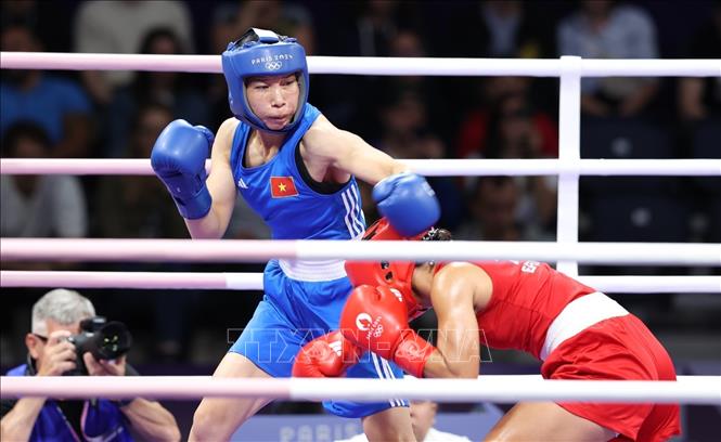 Olympic 2024: Võ sĩ boxing Hà Thị Linh thắng áp đảo ở vòng 1 - Ảnh thời ...