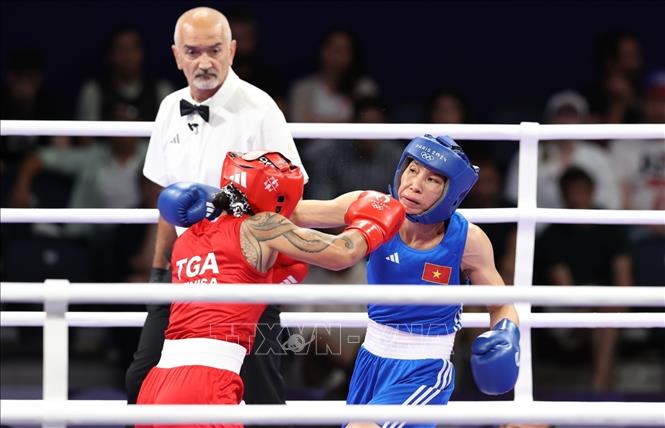 Olympic 2024: Võ sĩ boxing Hà Thị Linh thắng áp đảo ở vòng 1 - Ảnh thời ...