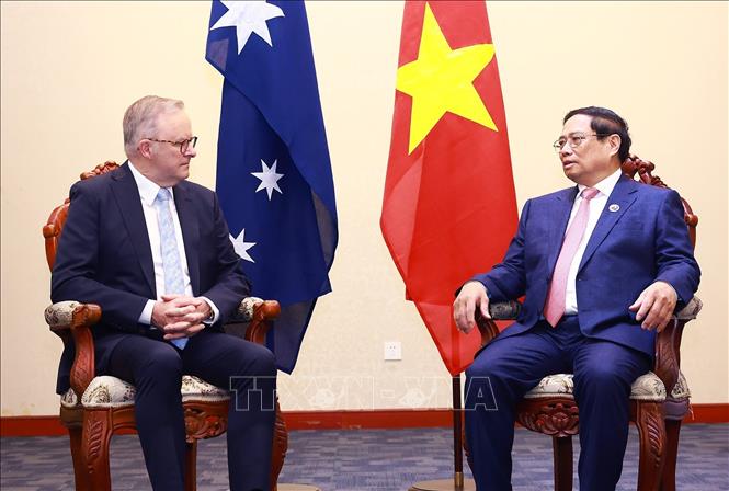 Thủ tướng Phạm Minh Chính gặp Thủ tướng Australia - Ảnh thời sự trong ...