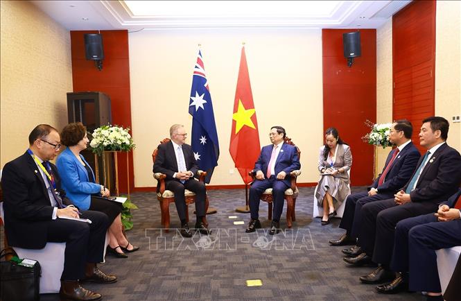 Thủ tướng Phạm Minh Chính gặp Thủ tướng Australia - Ảnh thời sự trong ...