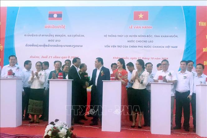 Việt Nam giúp Lào phát triển hệ thống thủy lợi - Ảnh thời sự quốc tế ...