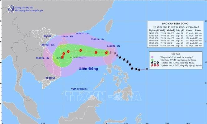 TIN BÃO GẦN BIỂN ĐÔNG (CƠN BÃO TRAMI) - Ảnh thời sự trong nước - KH-CN ...
