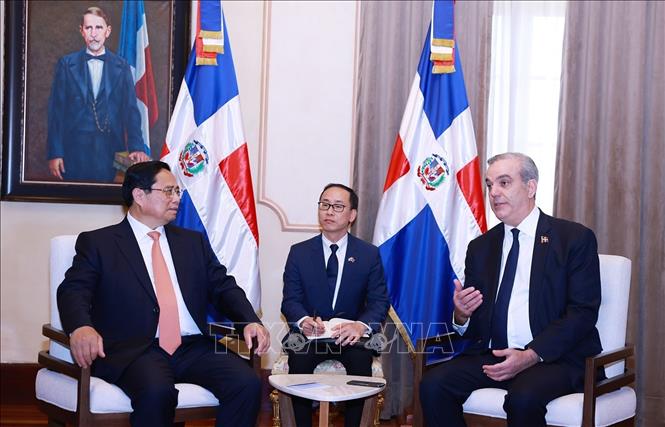 Thủ tướng Phạm Minh Chính hội đàm với Tổng thống Dominicana - Ảnh thời ...