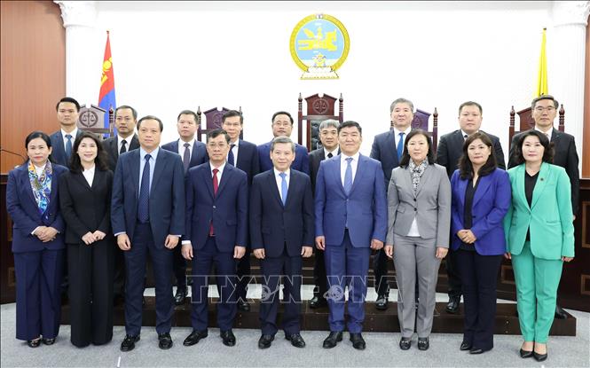 Chánh án Tòa án nhân dân tối cao thăm và làm việc tại Mông Cổ - Ảnh ...
