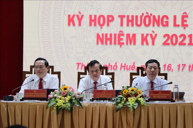 Kỳ họp thứ 10 Hội đồng nhân dân thành phố Huế khóa VIII - Ảnh thời sự trong nước - Nội chính ...