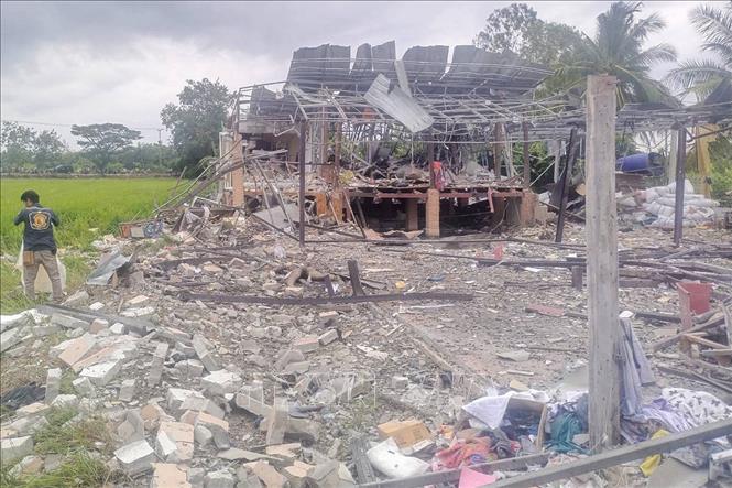 Nổ nhà máy sản xuất pháo hoa tại Thái Lan - Ảnh thời sự quốc tế - Văn hóa xã hội - Thông tấn xã ...