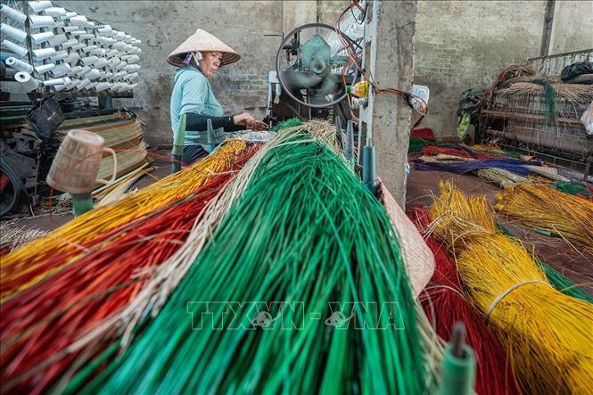 Exploring Phu Tan mat weaving village in Dak Lak province - VNA Photos ...