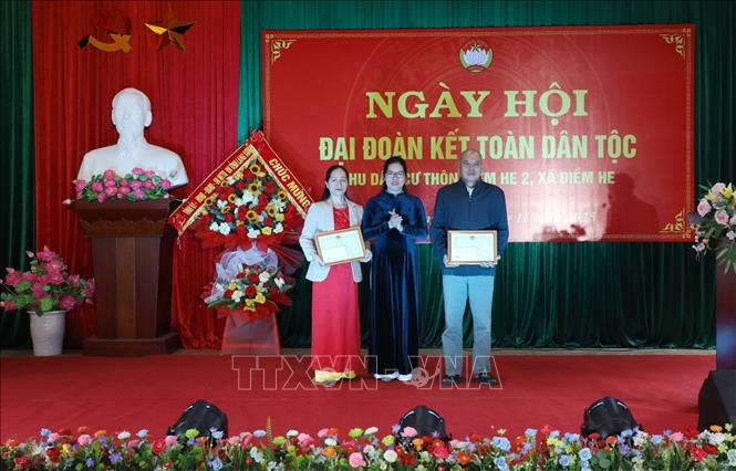 Ngày hội đại đoàn kết toàn dân tộc khu dân cư thôn Điềm He 2 (Lạng Sơn ...
