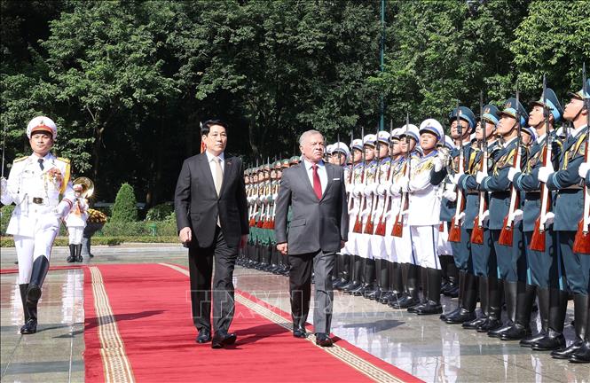 State President hosts welcome ceremony for Jordanian King - VNA Photos ...