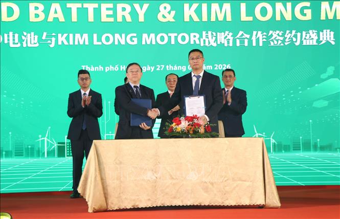 Kim Long Motor partners with BYD to build EV battery plant in Hue - VNA ...