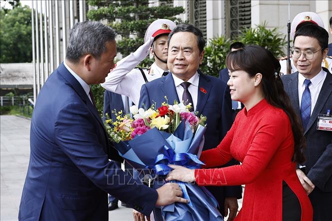 Chủ tịch Quốc hội Trần Thanh Mẫn hội kiến Thủ tướng Campuchia Hun Manet ...