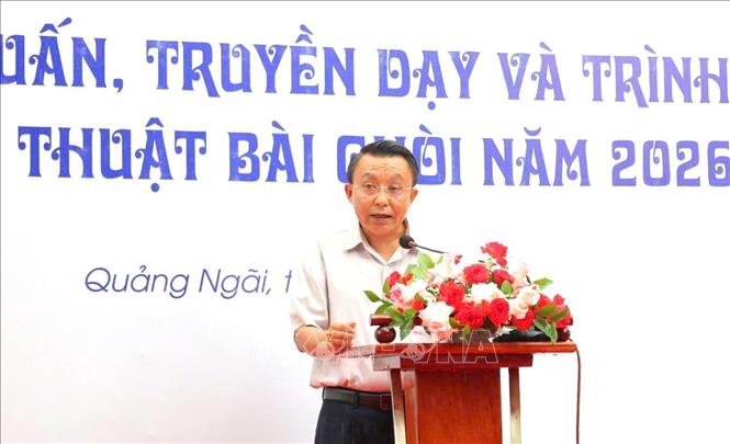 Quảng Ngãi khai giảng Lớp tập huấn, truyền dạy và trình diễn Nghệ thuật ...