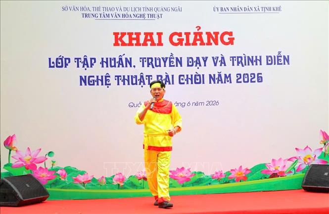 Quảng Ngãi khai giảng Lớp tập huấn, truyền dạy và trình diễn Nghệ thuật ...