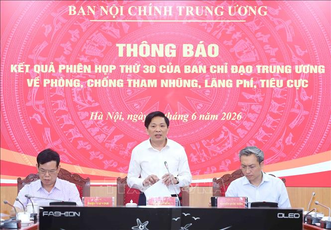 Thông báo kết quả Phiên họp thứ 30 của Ban Chỉ đạo Trung ương về phòng ...