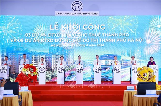 PM attends ground-breaking ceremony of Hanoi’s rental housing, metro ...